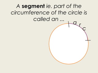 Parts of a_circle | PPT