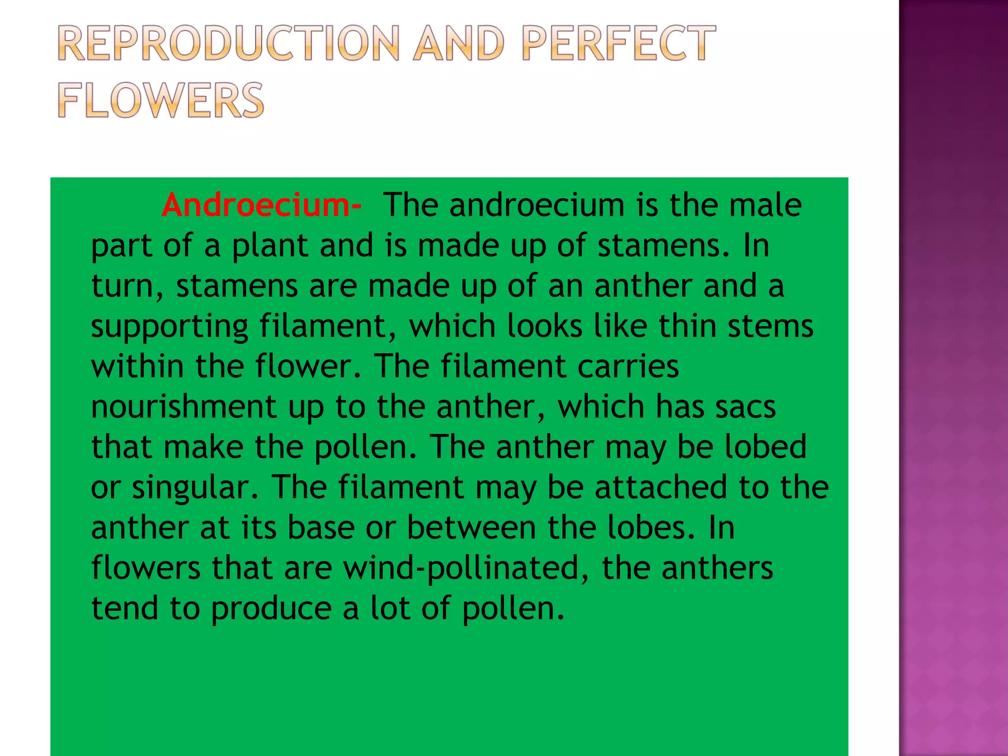 Parts of a complete flower | PPT
