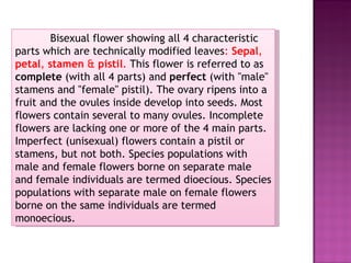 Parts of a complete flower | PPT