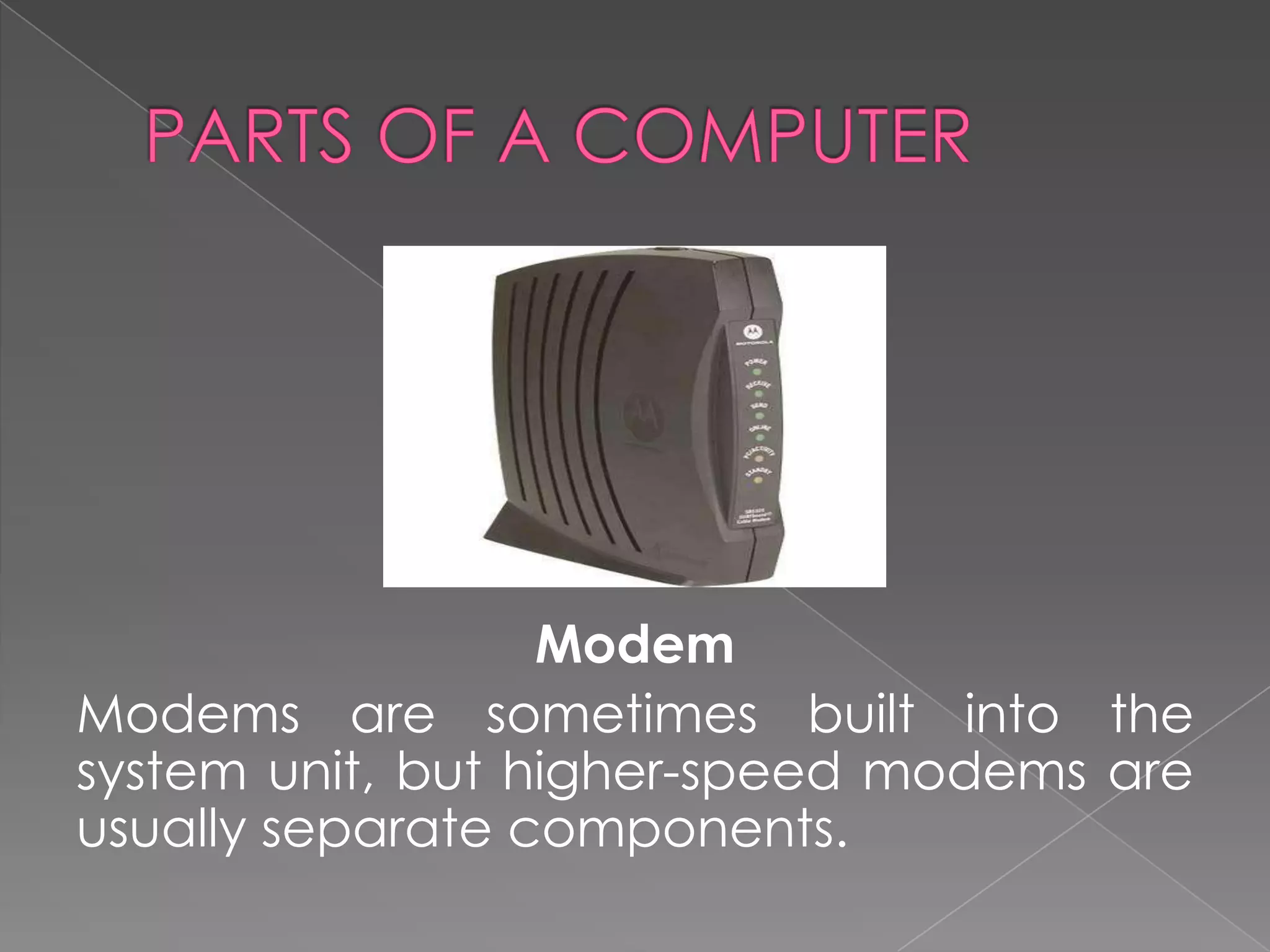 Parts of a computer | PPTX