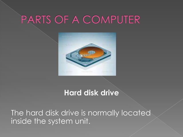 Parts of a computer | PPTX