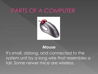 Parts of a computer | PPTX