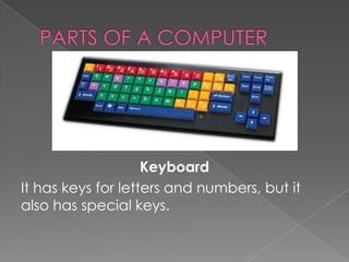 Parts of a computer | PPTX