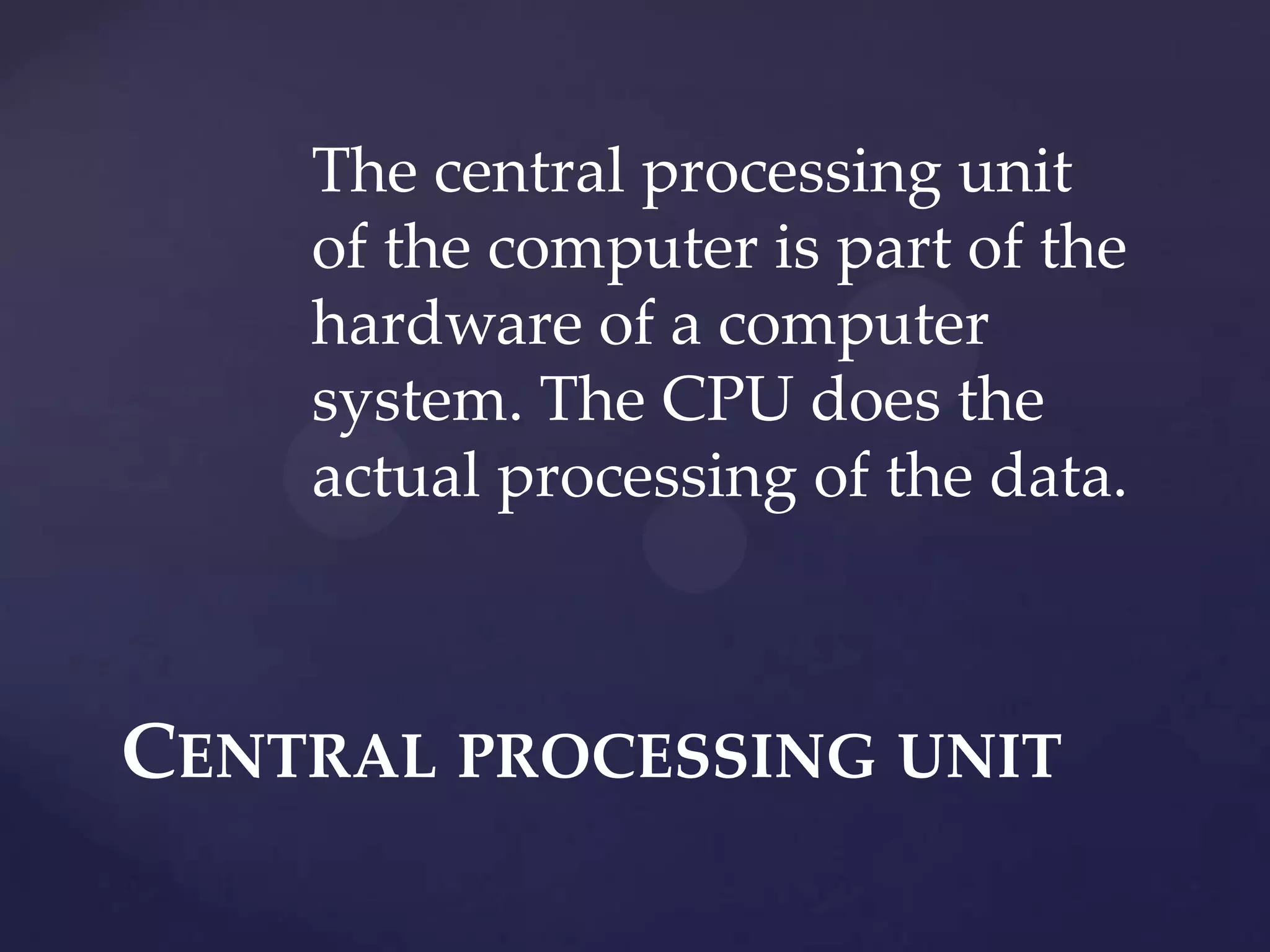 Parts of a computer | PPTX