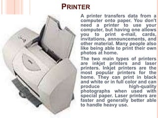 Parts of a computer | PPTX