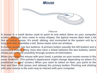 Parts of a computer | PPTX