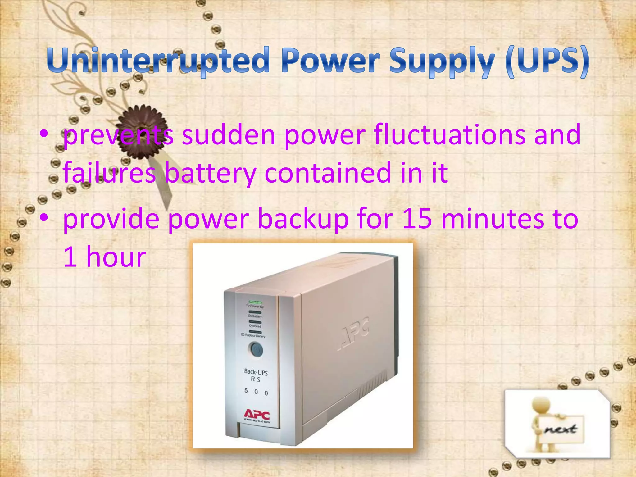 Parts of a computer (power point) | PPTX