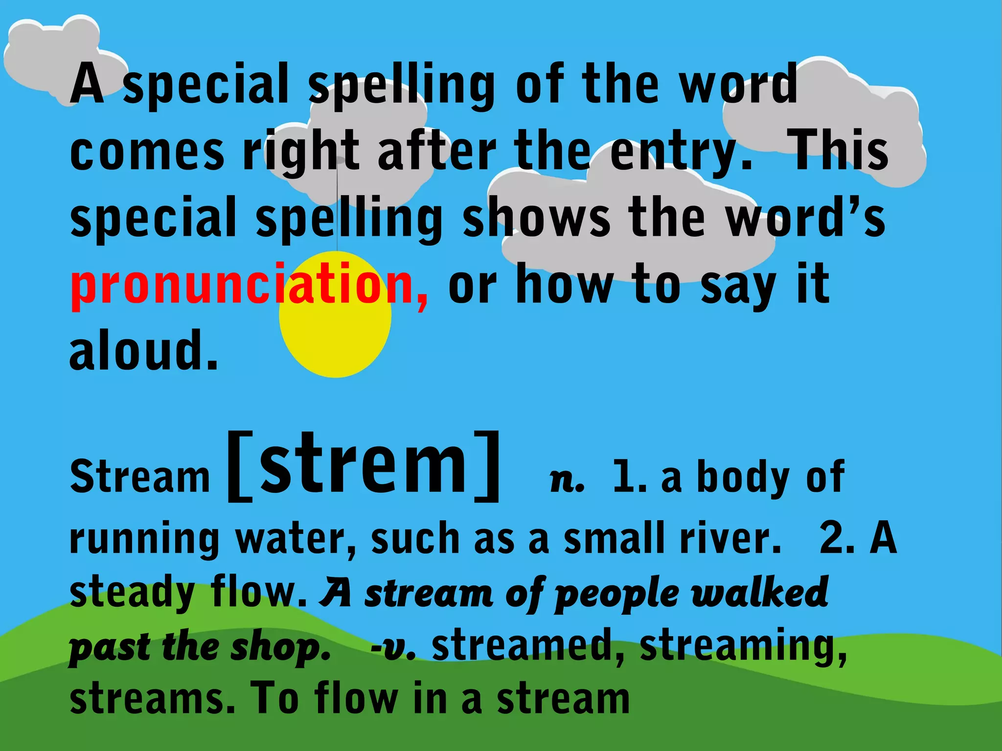 Parts of a Dictionary | PPT