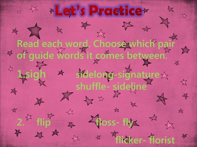 Parts of a Dictionary | PPT