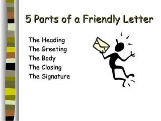 Parts of a friendly letter | PPT