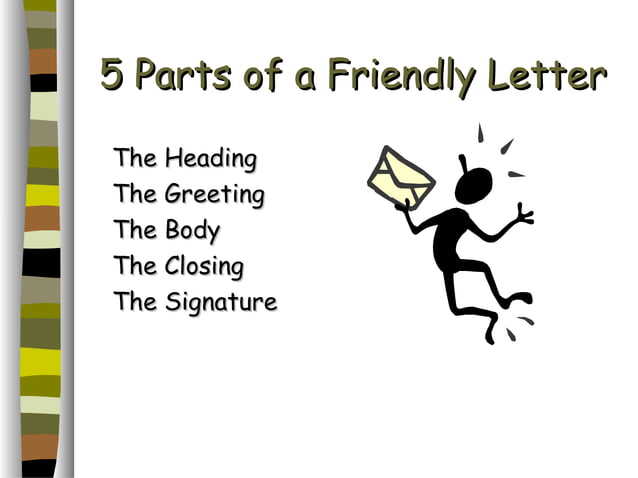 Parts of a friendly letter | PPT
