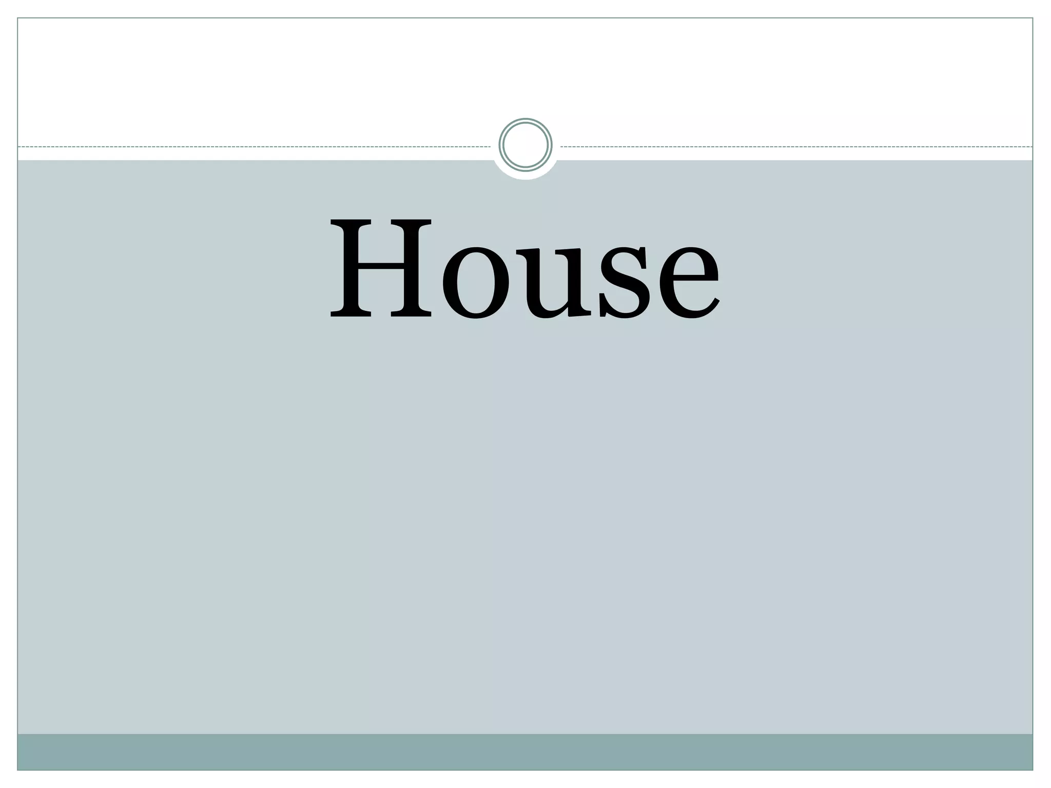 Parts of a house | PPTX