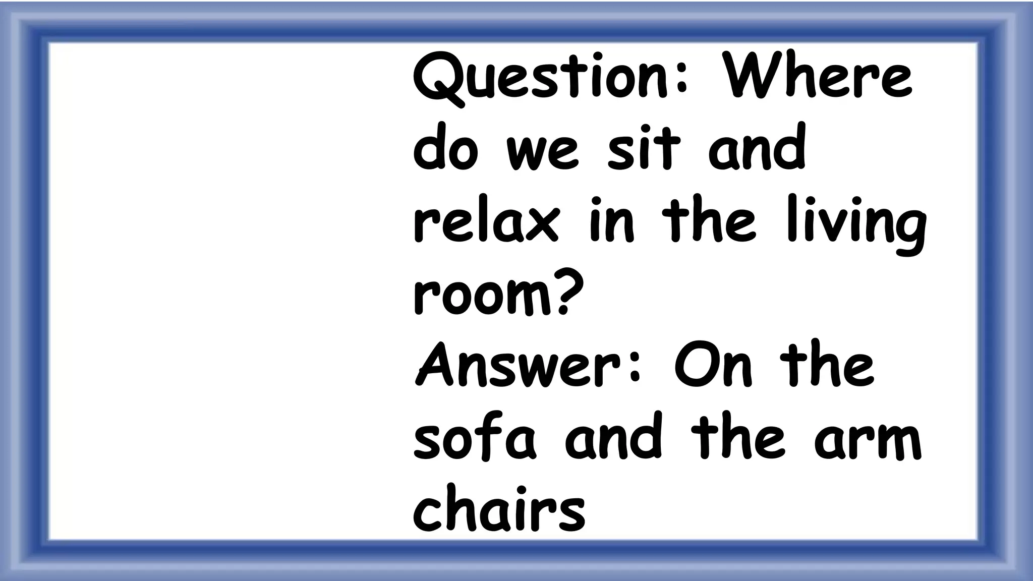 Parts of a living room | PPTX