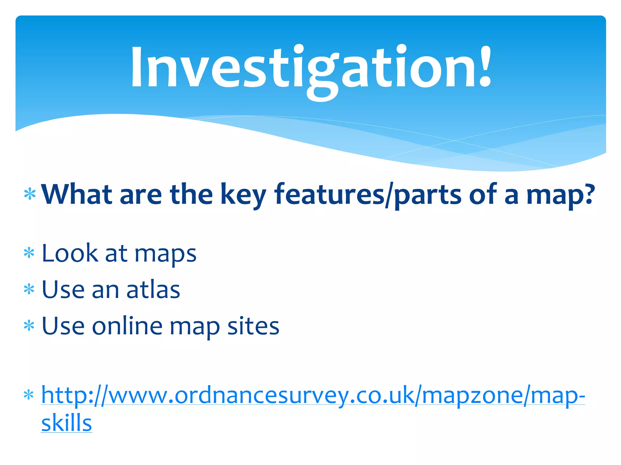 Parts of a Map | PPTX
