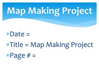 Parts of a map | PPTX