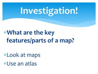 Parts of a map | PPT