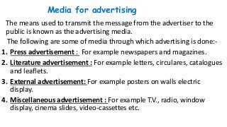Parts of an advertisement | PPT
