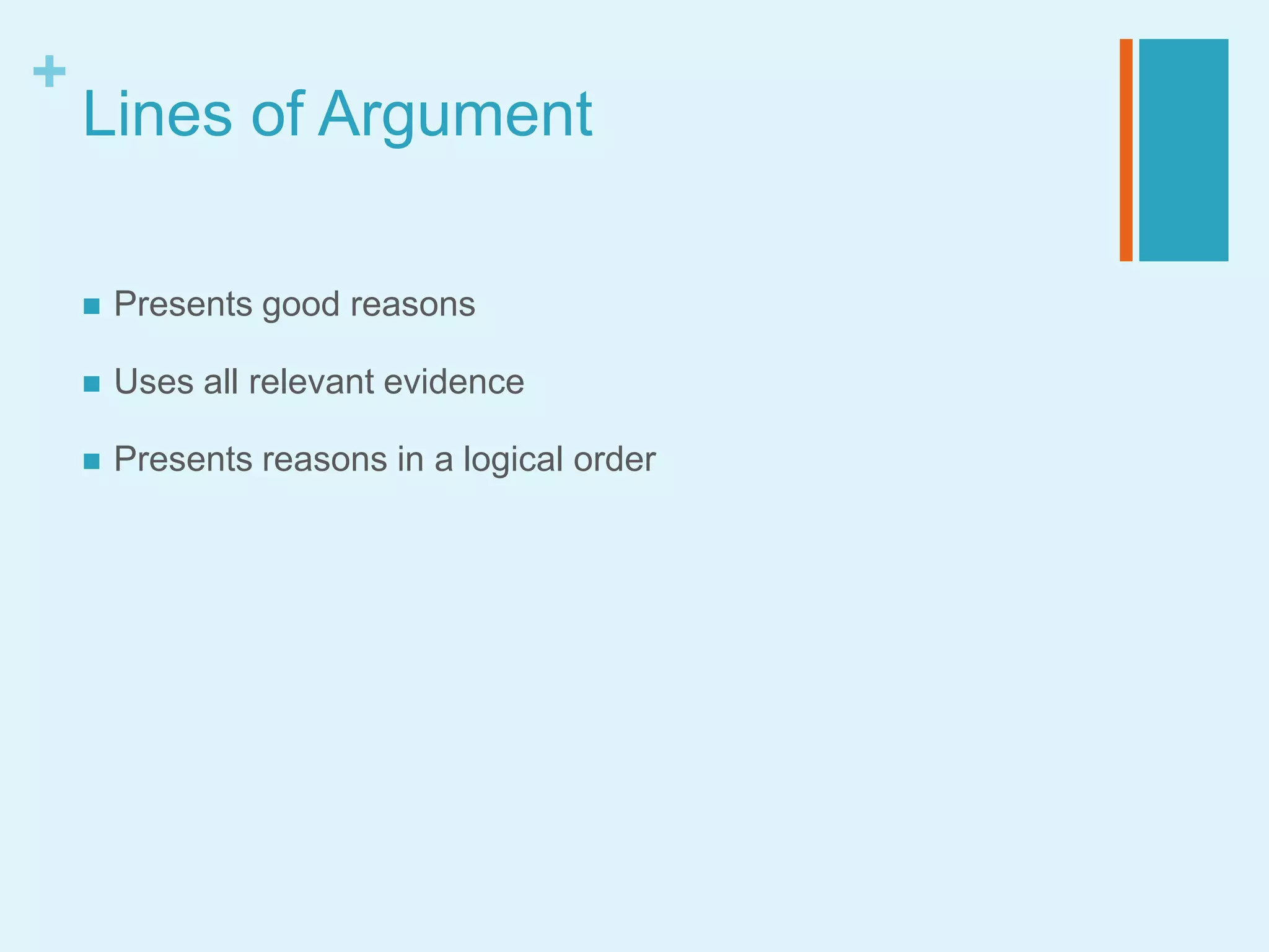 Parts of an argument | PPTX