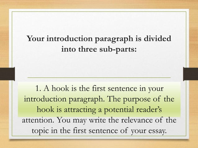 Parts of an essay | PPTX | Homework and Study | Education