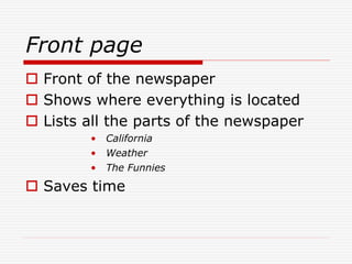 Parts of a_newspaper | PPTX