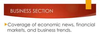 PARTS OF A NEWSPAPER and everything that is essential | PPTX