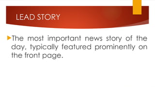 PARTS OF A NEWSPAPER and everything that is essential | PPT
