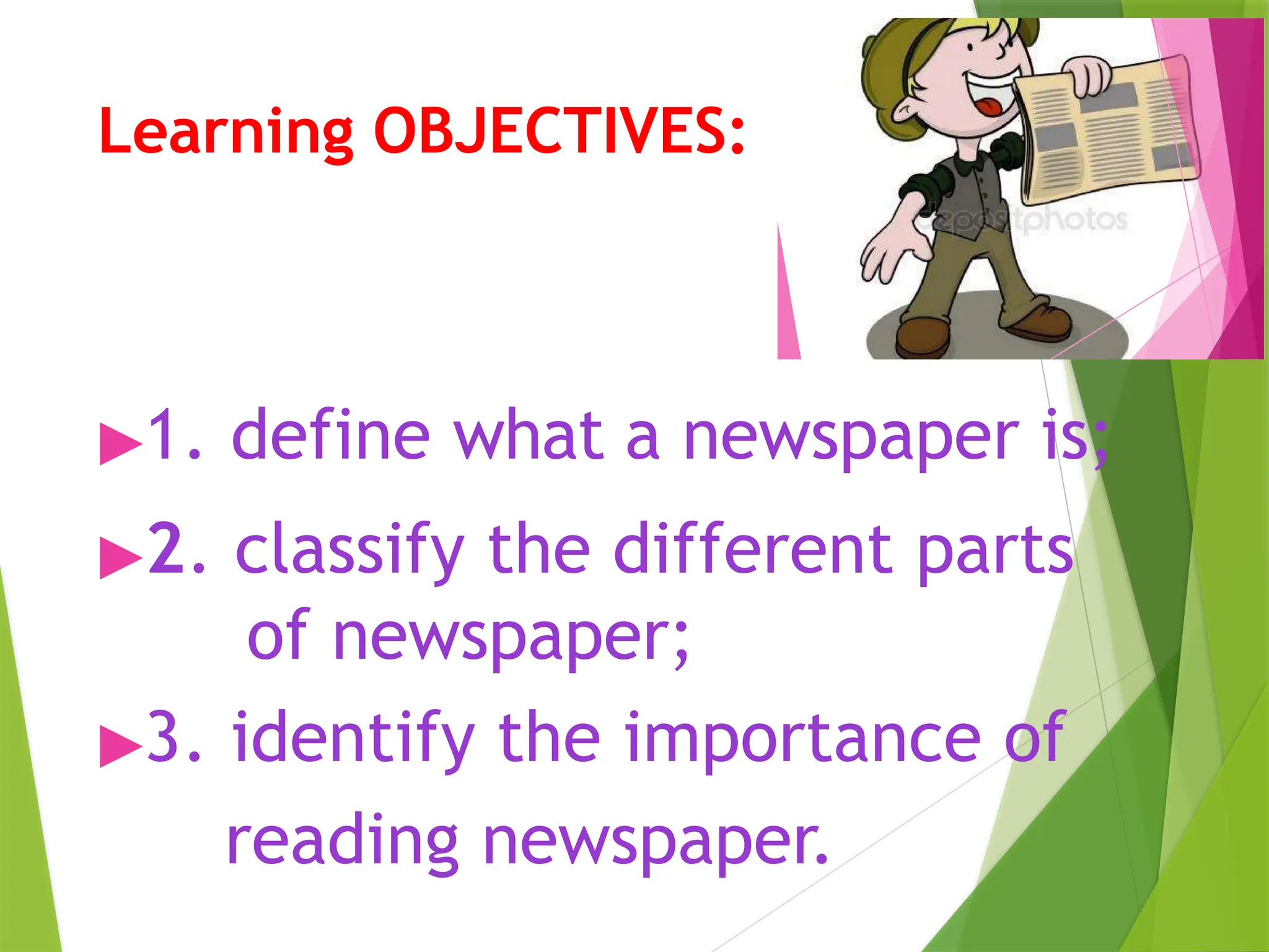 Parts of a Newspaper and The Importance of Reading It.pptx