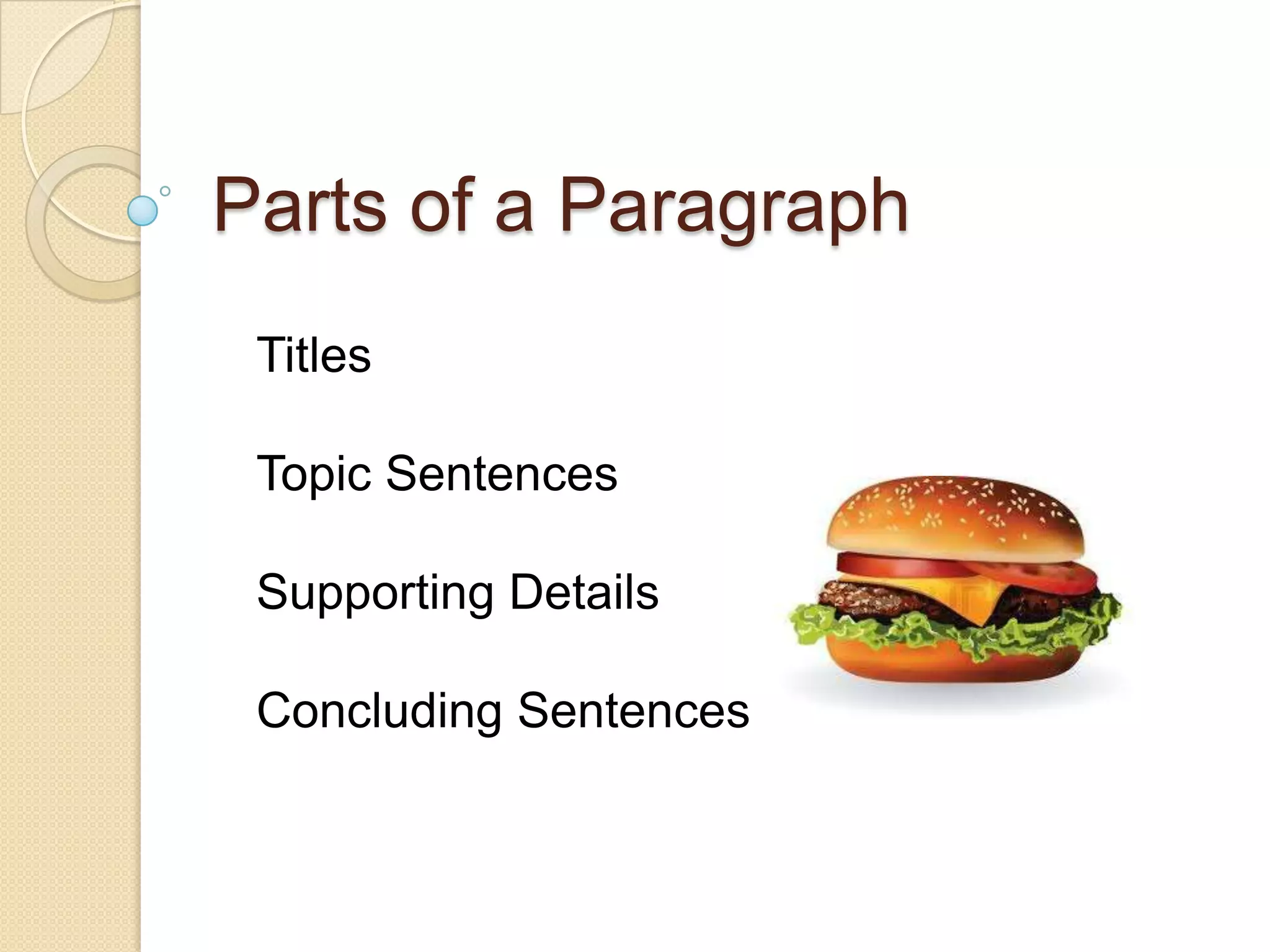 Parts of a paragraph | PPTX