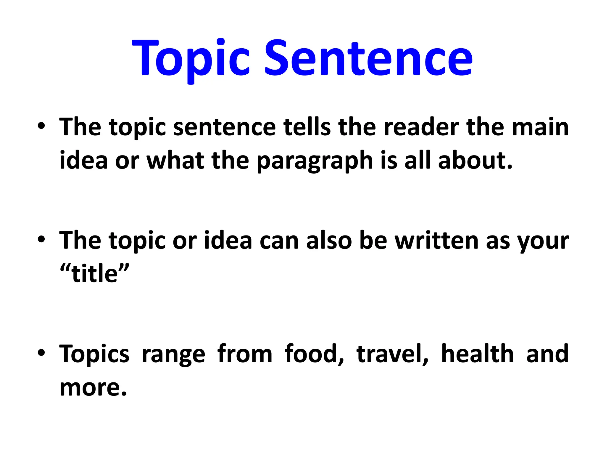 parts of a paragraph for Grade Four English | PPTX