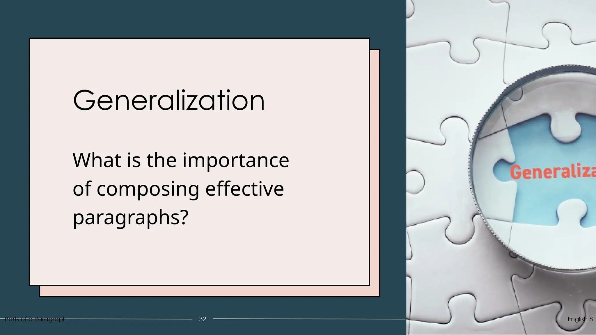 Parts of a Paragraph - English 8 Quarter 2 | PPTX