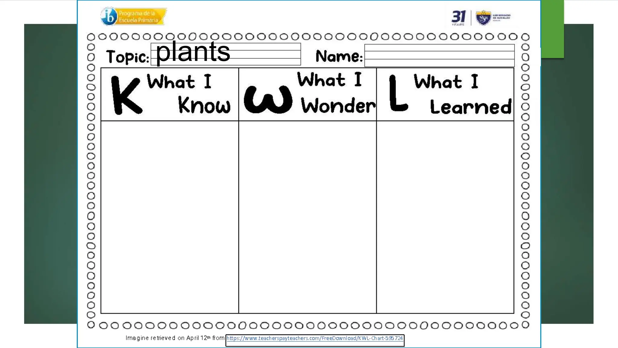 Parts of a Plant. Lesson 1 - WEEK 1.pptx