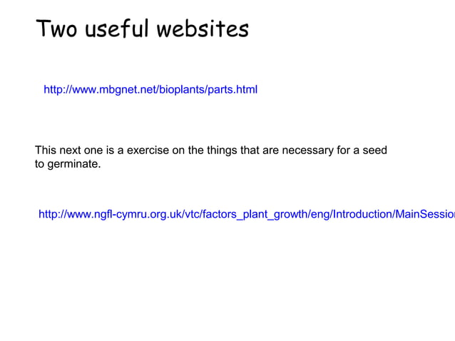 Parts of a plant/plant life cycle (teach) | PPT