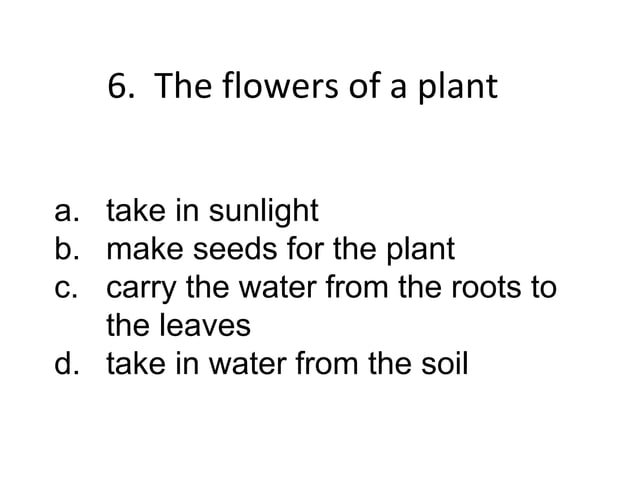 Parts of a plant/plant life cycle (teach) | PPT