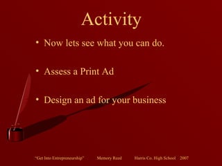 Parts of a Print Advertisement | PPT