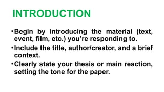 EAPP11-SHS-PARTS OF A REACTION PAPER.pptx
