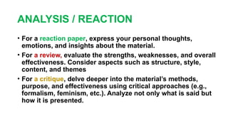 EAPP11-SHS-PARTS OF A REACTION PAPER.pptx
