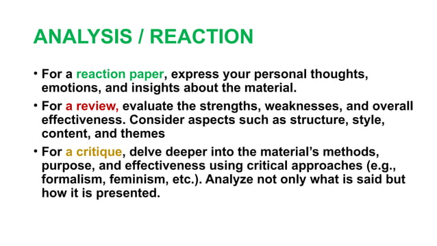 EAPP11-SHS-PARTS OF A REACTION PAPER.pptx
