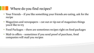 Parts of a recipe | PPTX