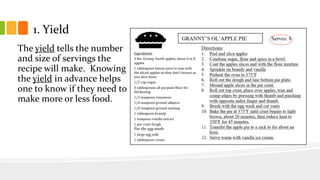 Parts of a recipe | PPTX