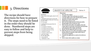 Parts of a recipe | PPTX