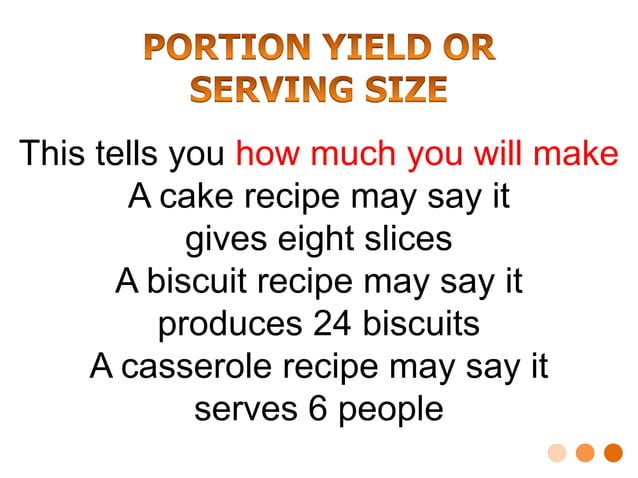 Parts of a recipe presentation | PPTX | Cooking | Food & Drink