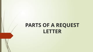 PARTS OF A REQUEST LETTER FOR GRADE 7.pptx