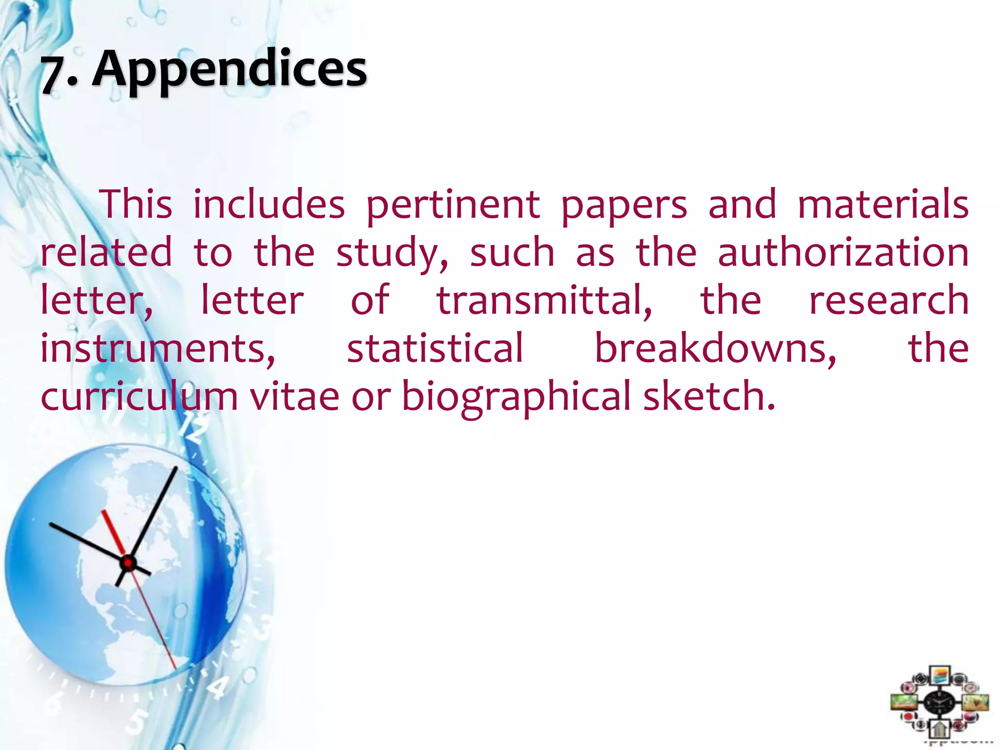 Parts of a research paper educ 241 | PPTX