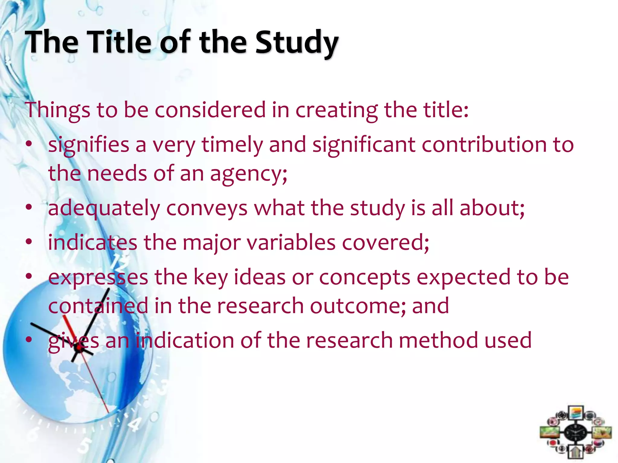 Parts of a research paper educ 241 | PPTX