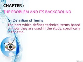 Parts of a research paper educ 241 | PPTX