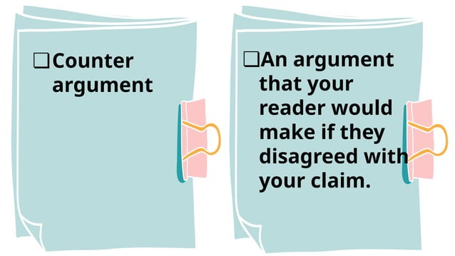 An activity on identifying the different parts of an argumentative ...