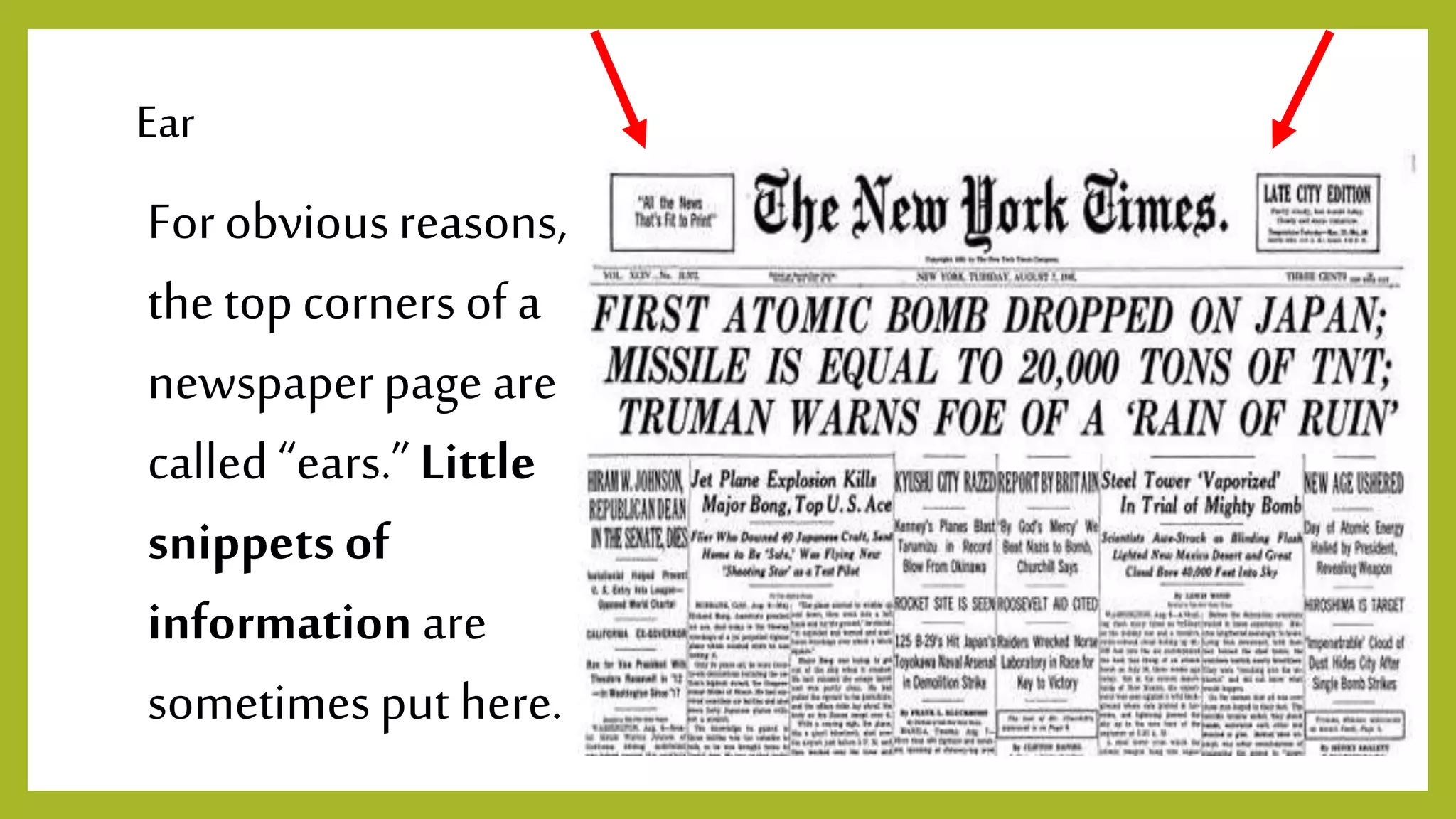Parts of a school paper (English 14) | PPTX