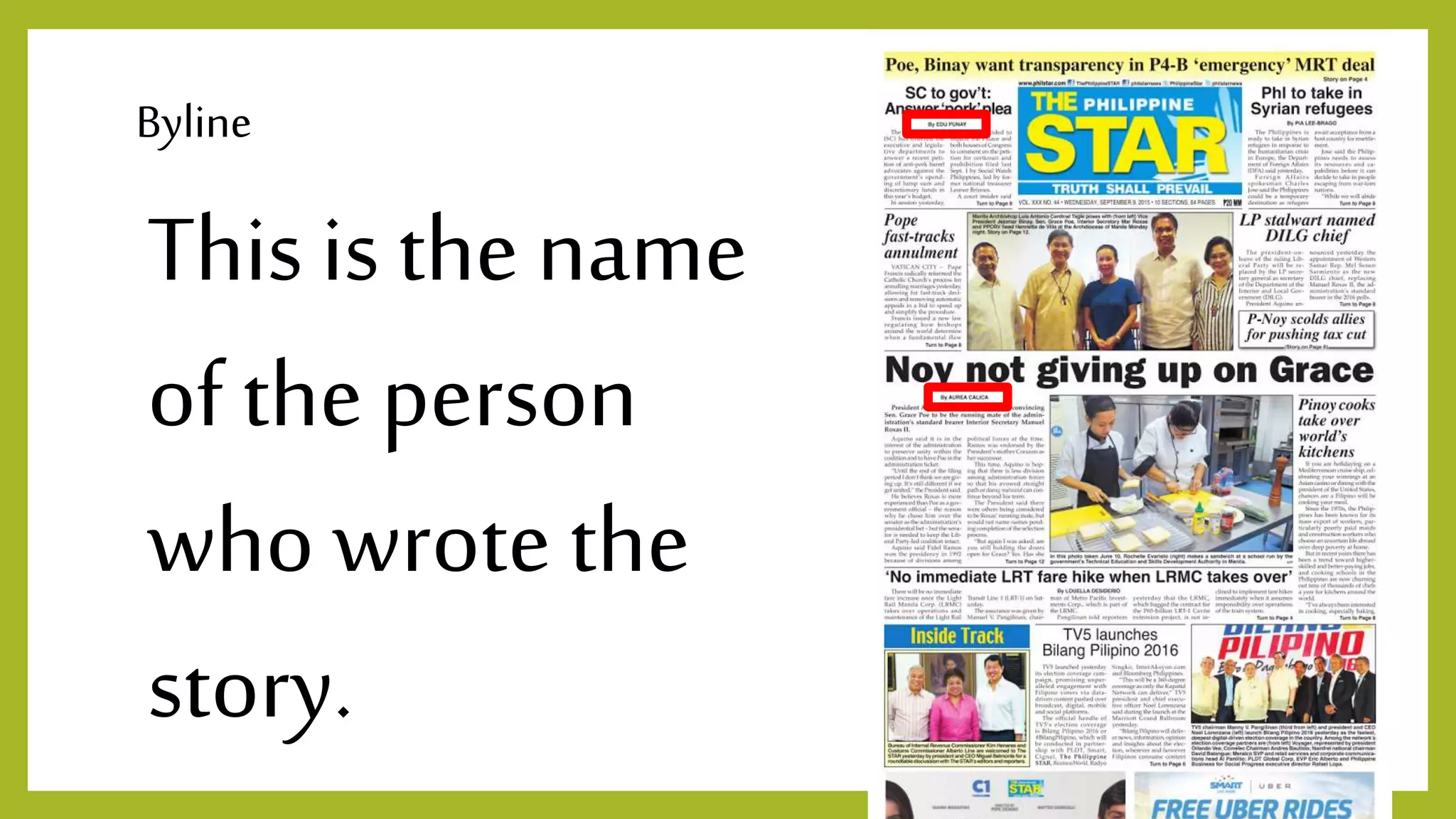 Parts of a school paper (English 14) | PPTX