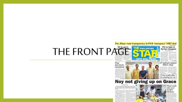 Parts of a school paper (English 14) | PPTX