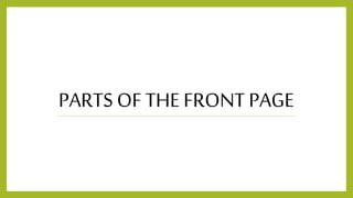 Parts of a school paper (English 14) | PPTX